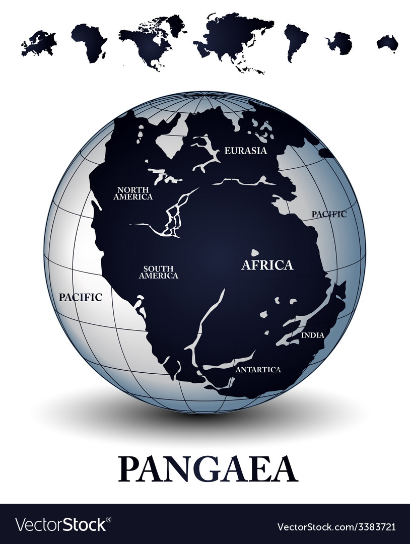 Pangaea Royalty Free Vector Image - VectorStock