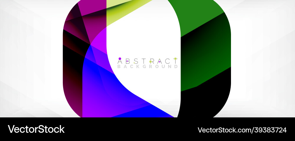 Minimal abstract background - color overlapping Vector Image