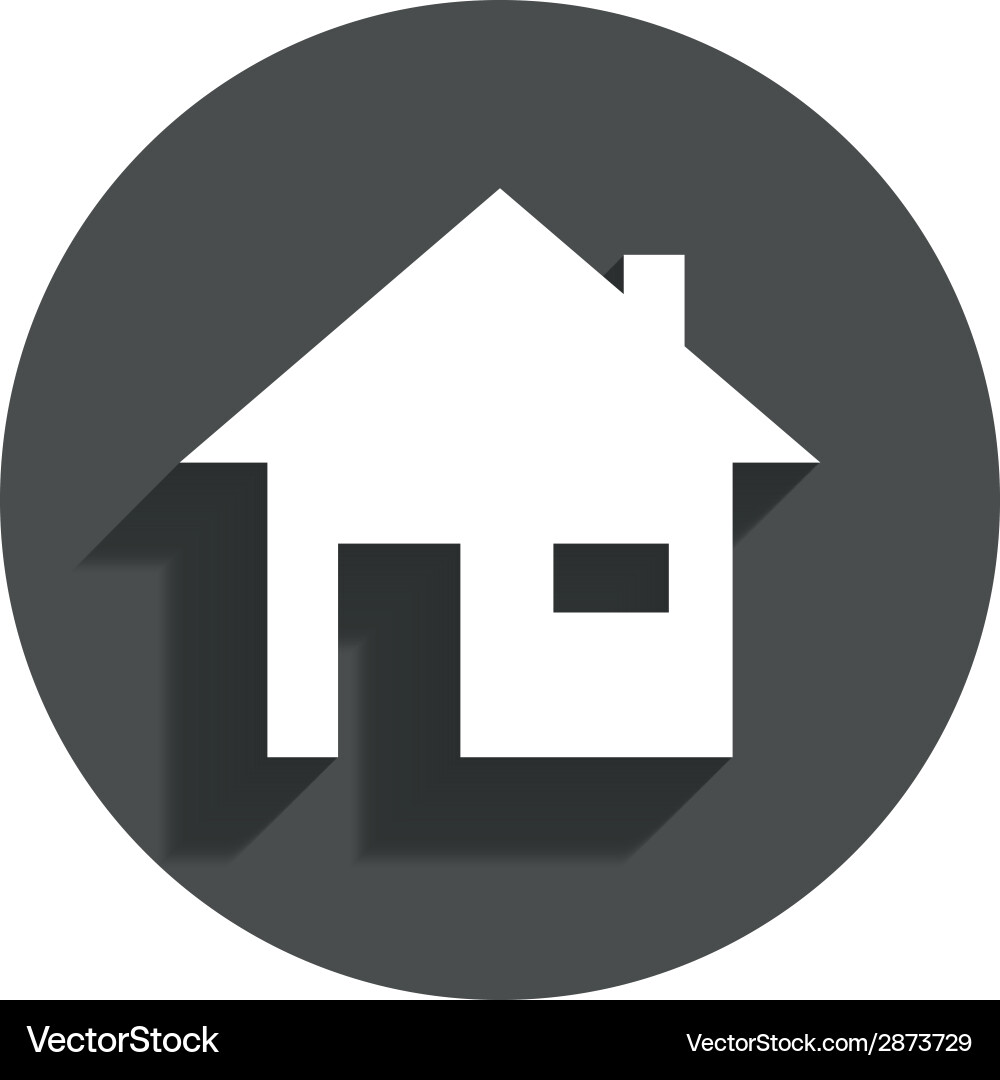 Home sign icon Main page button Navigation Vector Image