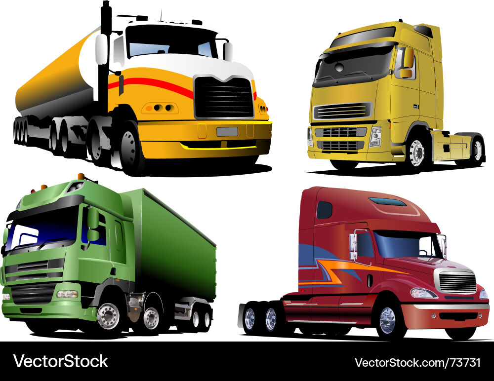 Trucks Royalty Free Vector Image - VectorStock