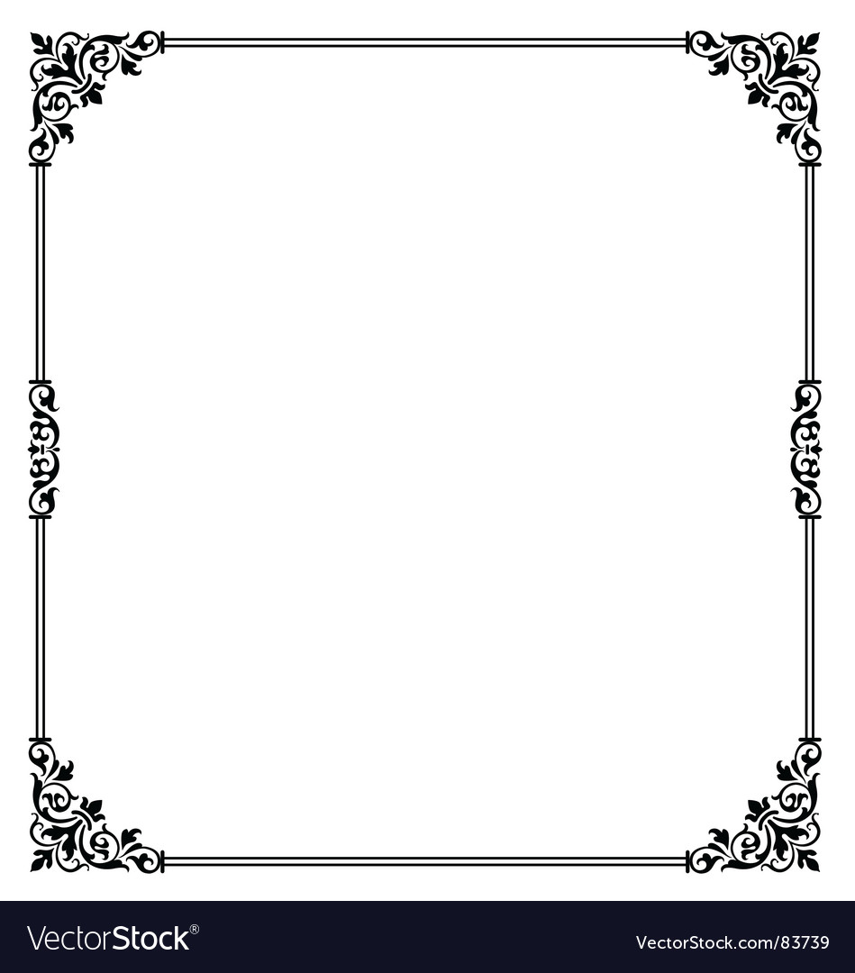 Free Scroll Border Template