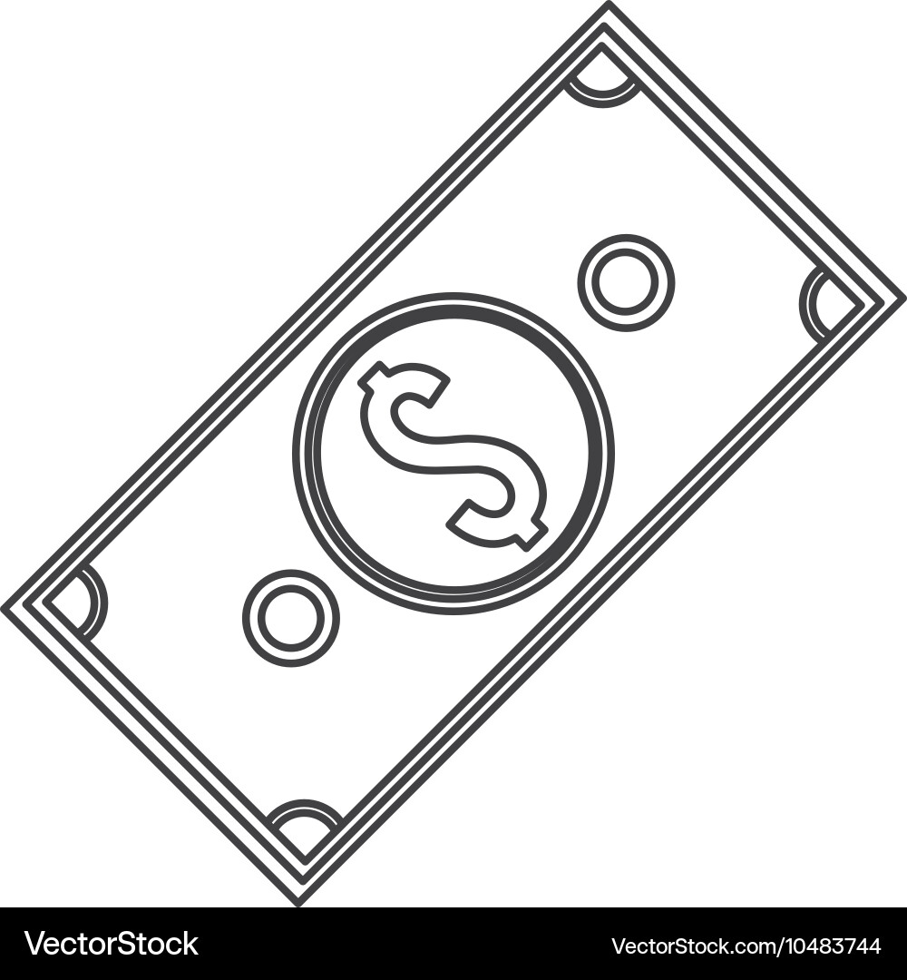 Bill money financial design Royalty Free Vector Image