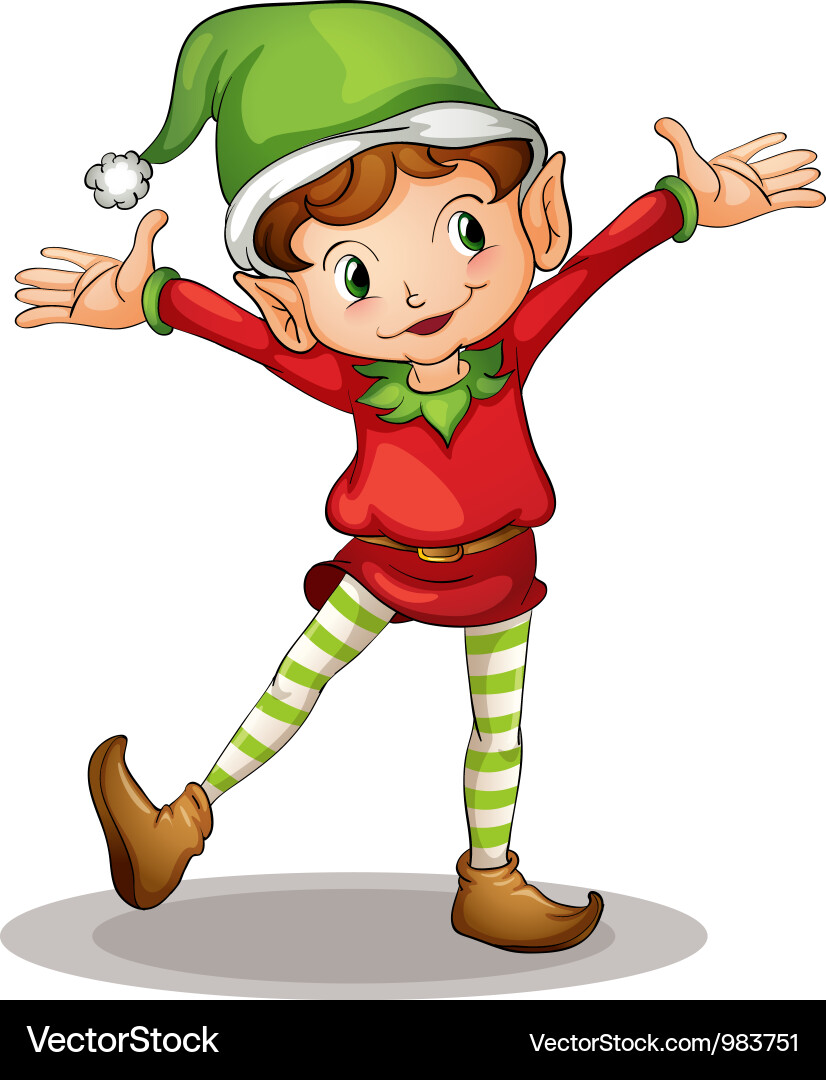 Little elf Royalty Free Vector Image - VectorStock