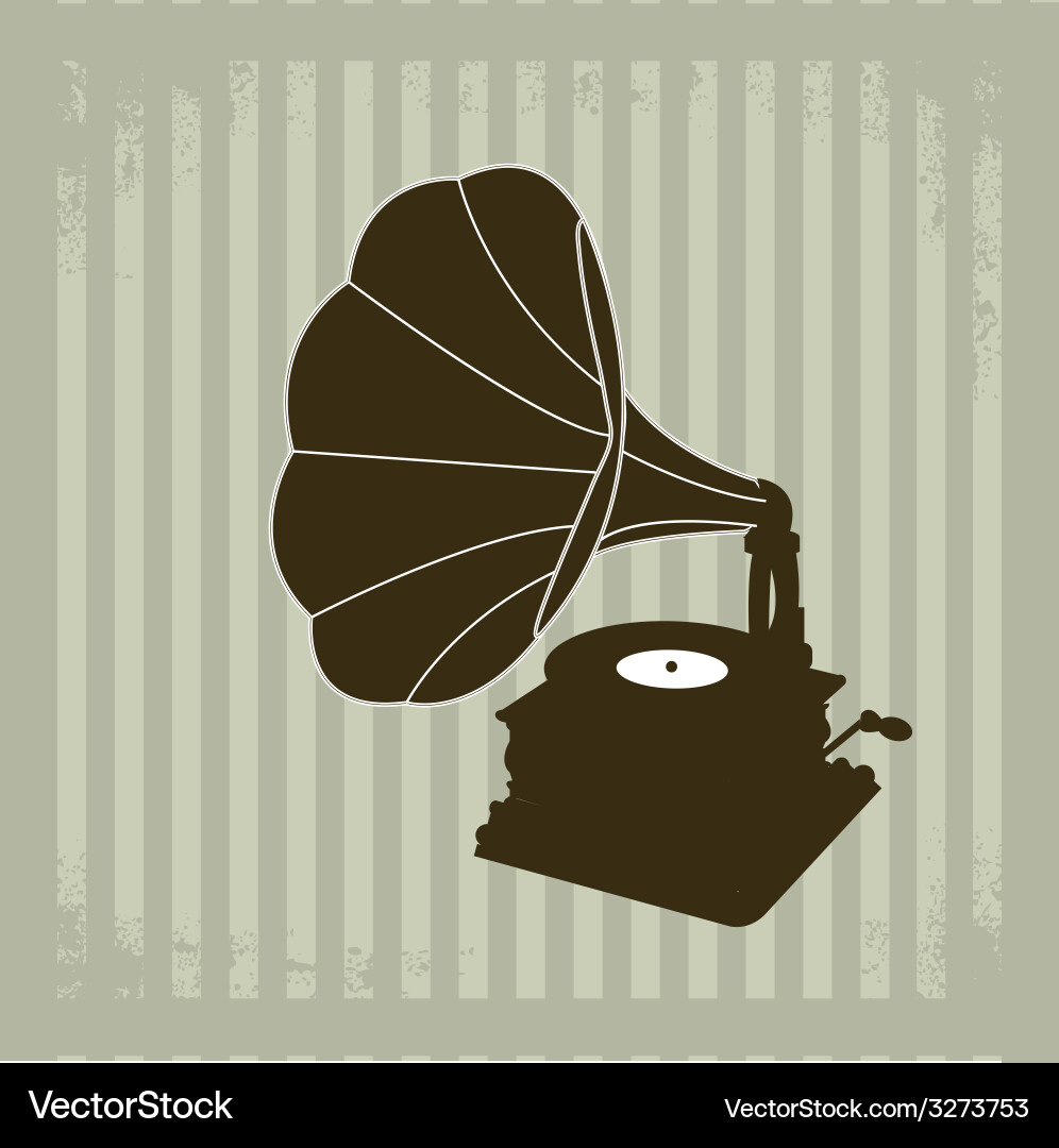 Gramophone 2 Royalty Free Vector Image - VectorStock