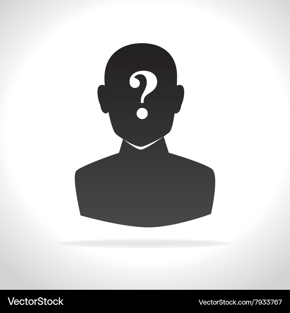 Confused person design Royalty Free Vector Image