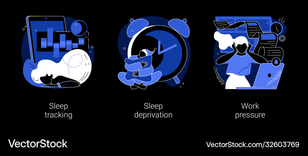 Stress management abstract concept Royalty Free Vector Image