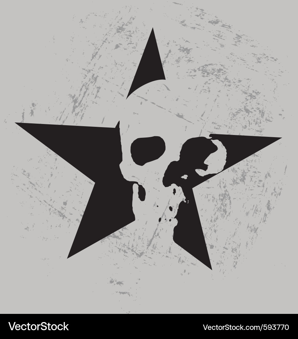 Star skull Royalty Free Vector Image - VectorStock