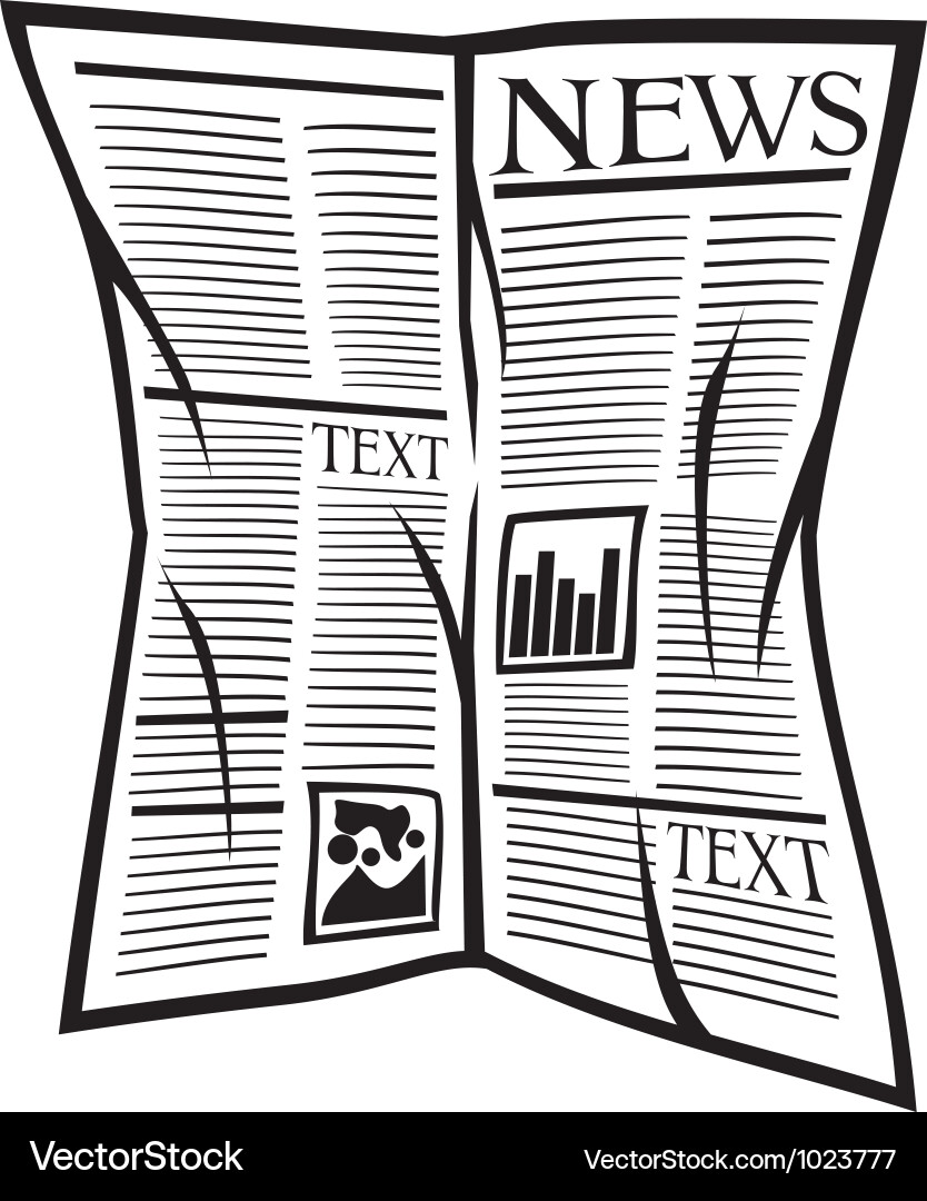 Newspaper icon Royalty Free Vector Image - VectorStock