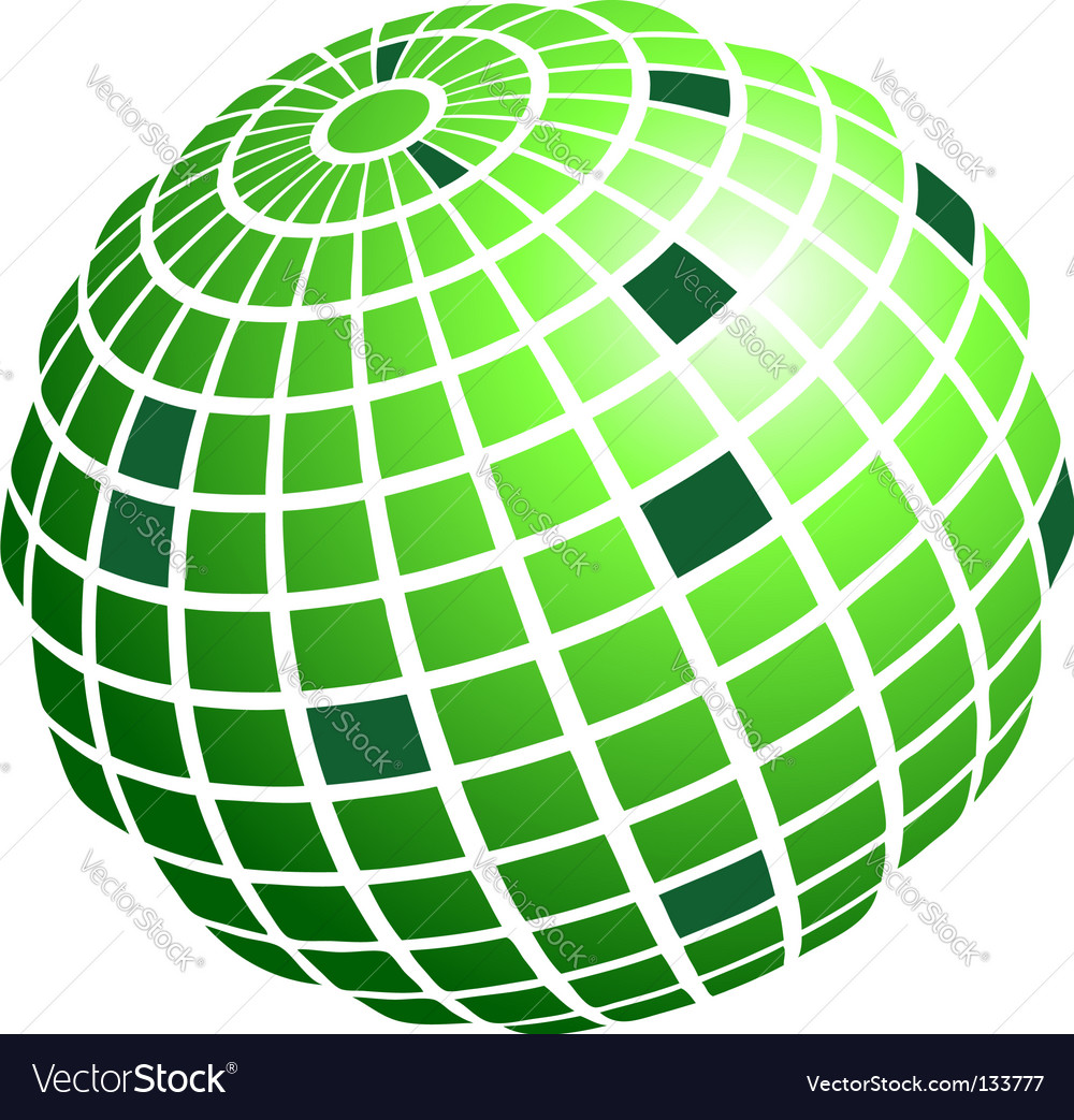 Wire frame globe Royalty Free Vector Image - VectorStock