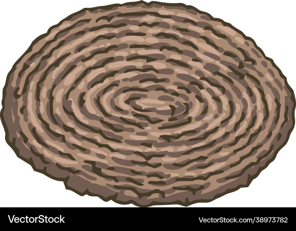 Wicker hot pad Royalty Free Vector Image - VectorStock