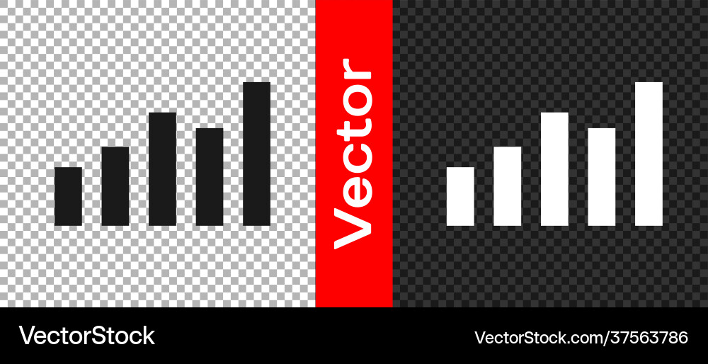 Black graph schedule chart diagram infographic Vector Image