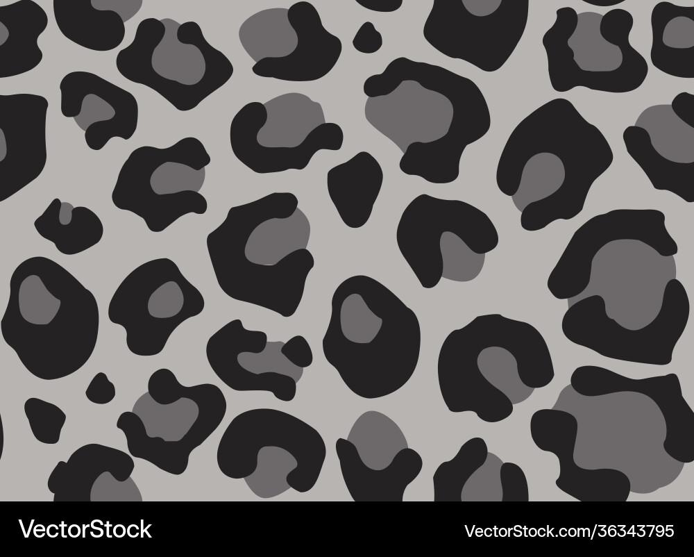 Leopard texture seamless print with wild animal Vector Image