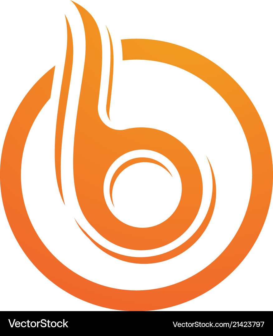 B letter icon design Royalty Free Vector Image