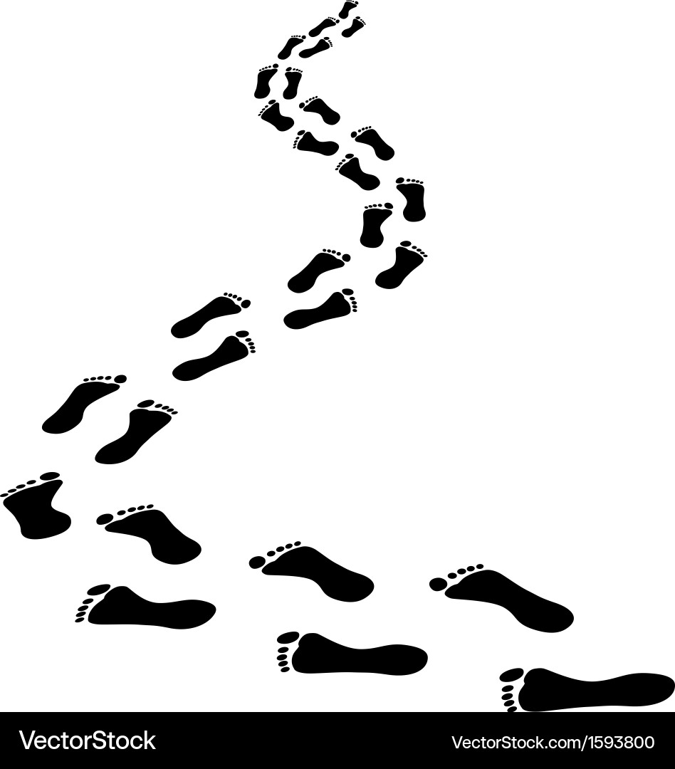 Footprints Royalty Free Vector Image - VectorStock