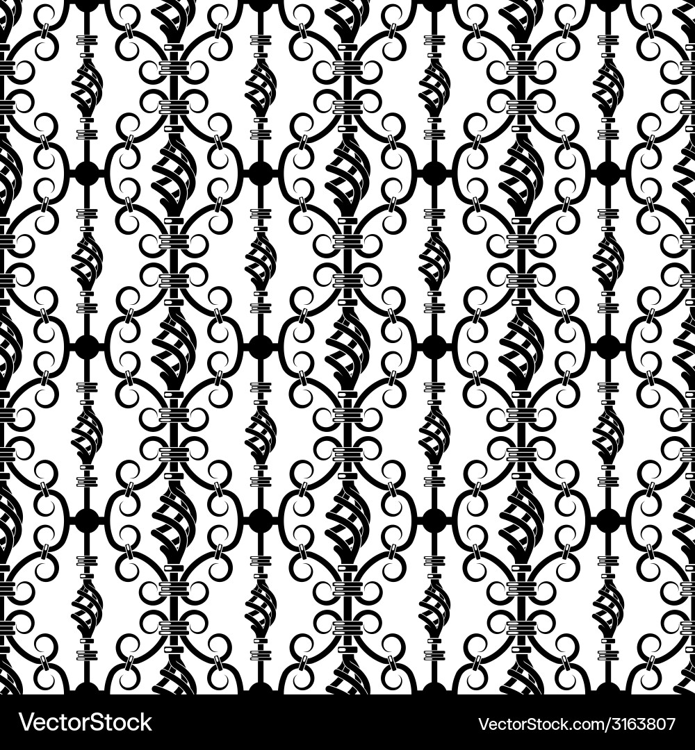 Wrought iron pattern Royalty Free Vector Image