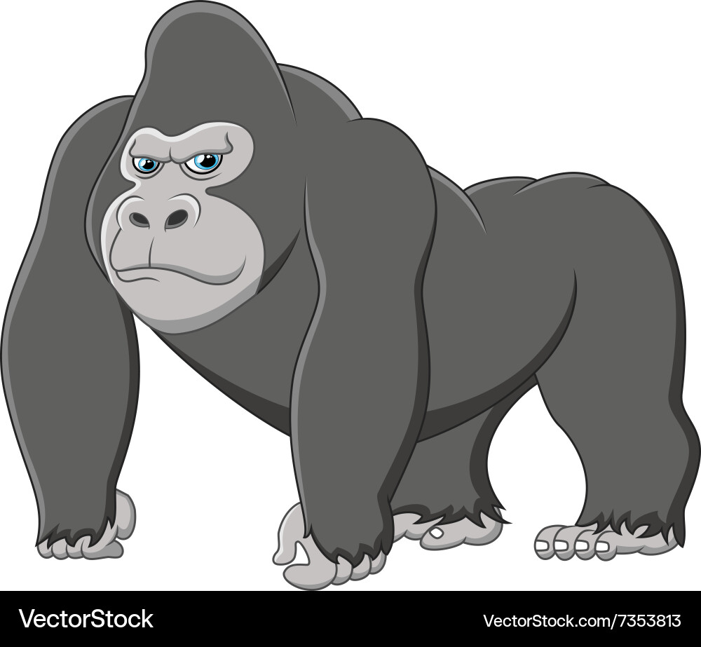 Cartoon Gorilla Face