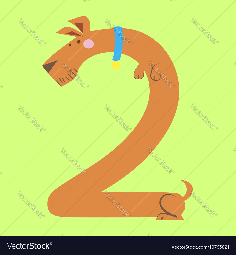 A dog makes number two Royalty Free Vector Image