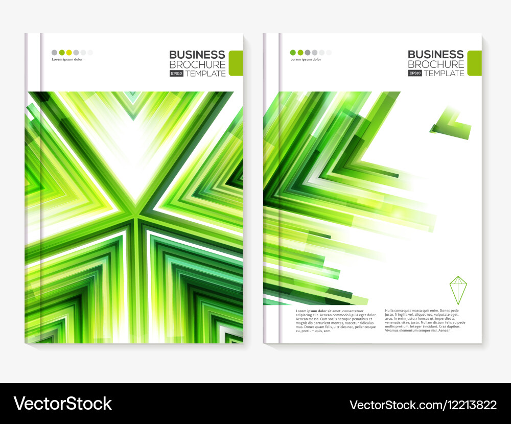 Modern abstract brochure design set Royalty Free Vector