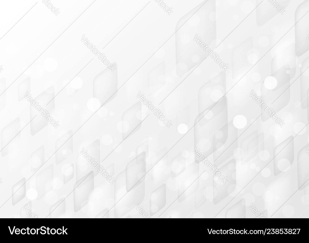 Abstract white geometric shapes background Vector Image