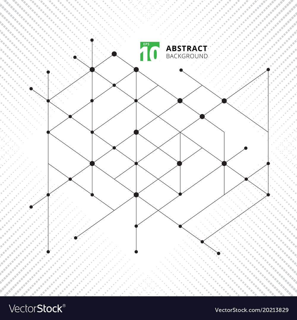 Abstract modern structure geometric pattern lines Vector Image