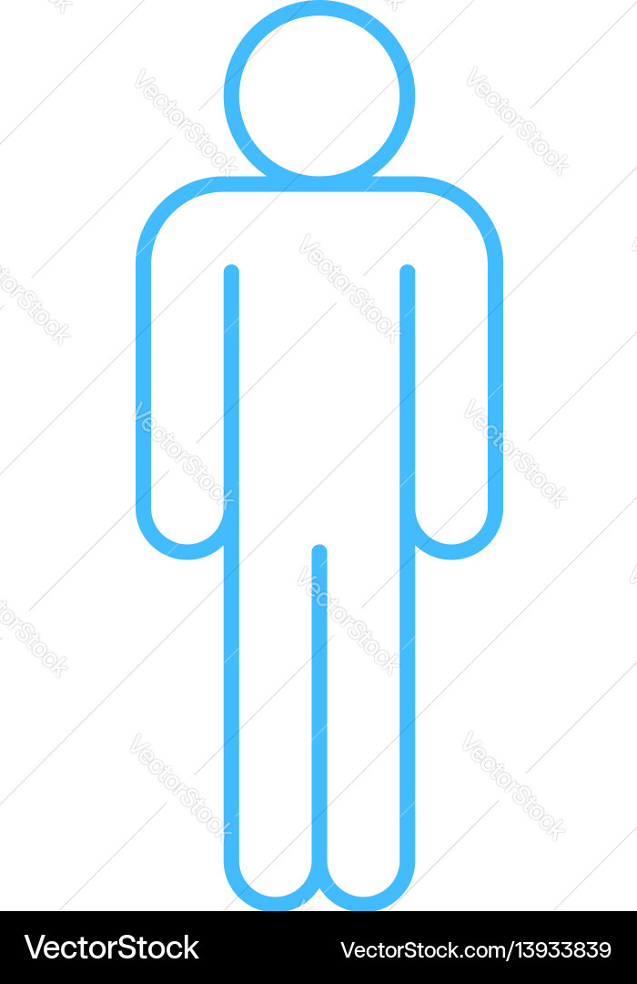 Man sign human icon men symbol Royalty Free Vector Image