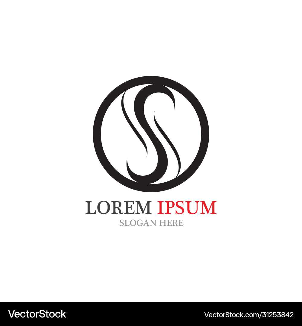 S logo template icon Royalty Free Vector Image