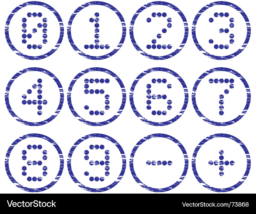 Matrix digits icons Royalty Free Vector Image - VectorStock