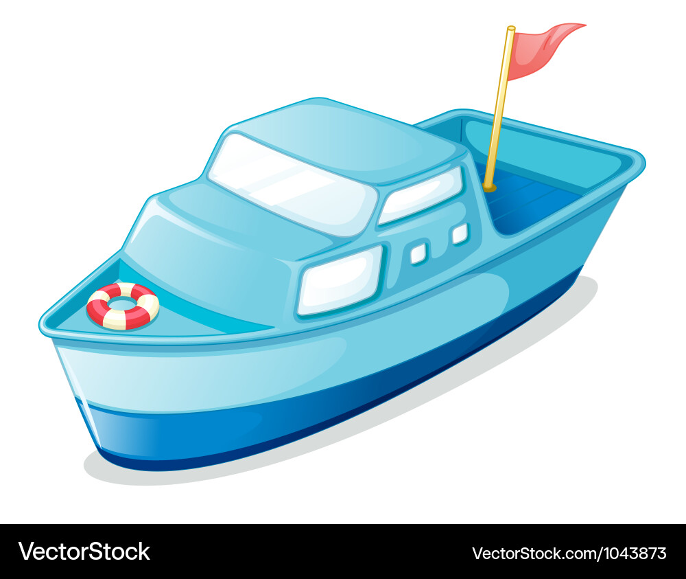 Toy boat Royalty Free Vector Image - VectorStock
