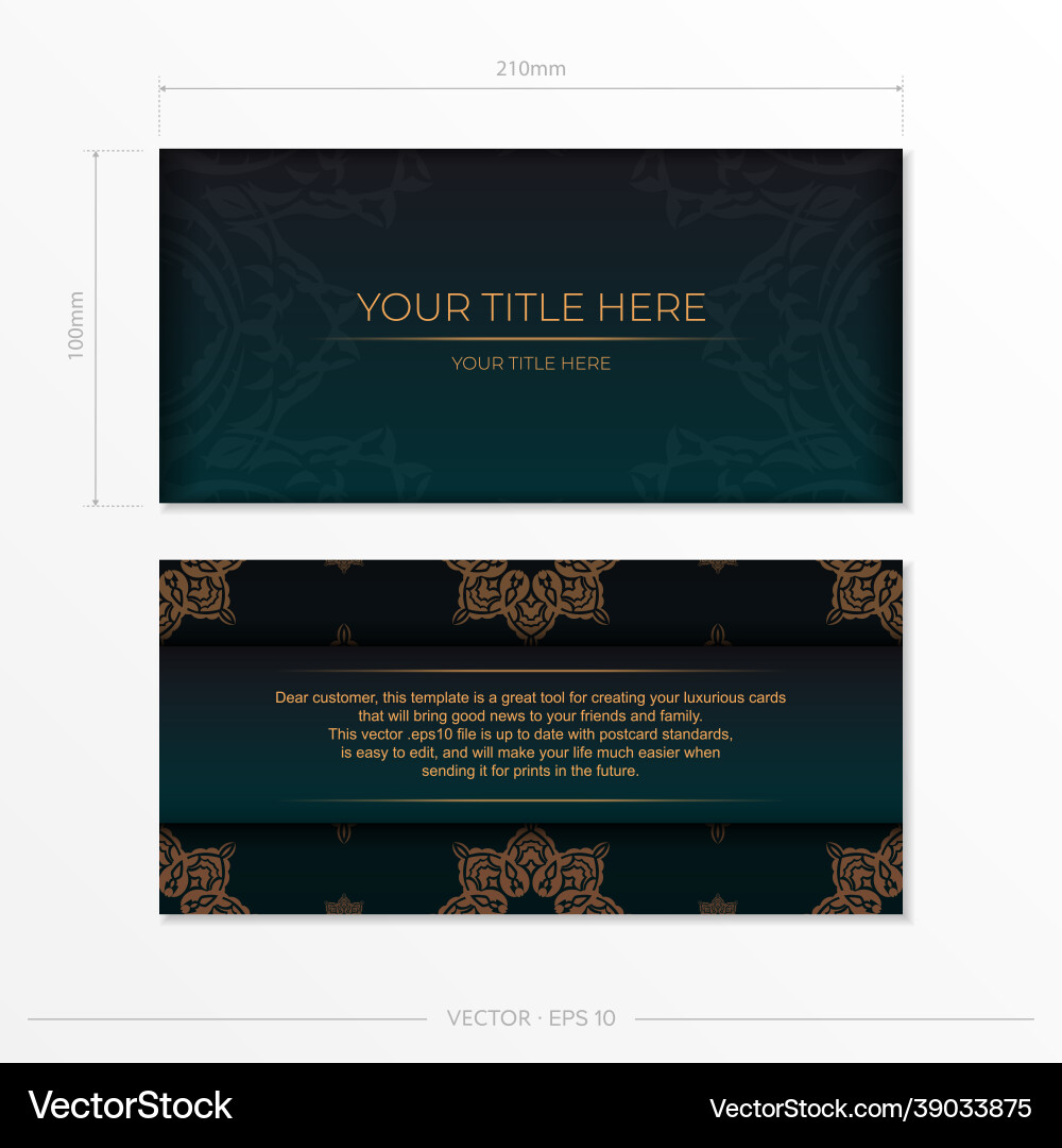 Presentable template for printable design Vector Image