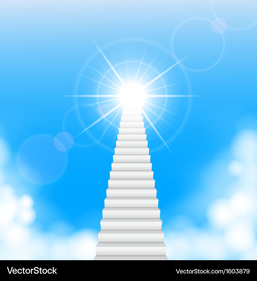 The stairway to heaven Royalty Free Vector Image