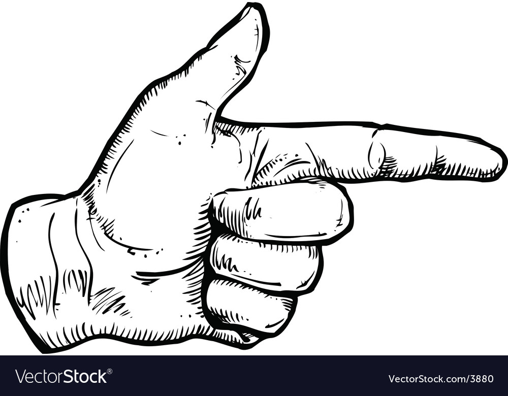 Hand point Royalty Free Vector Image - VectorStock Hand point Royalty Free Vector Image - VectorStock