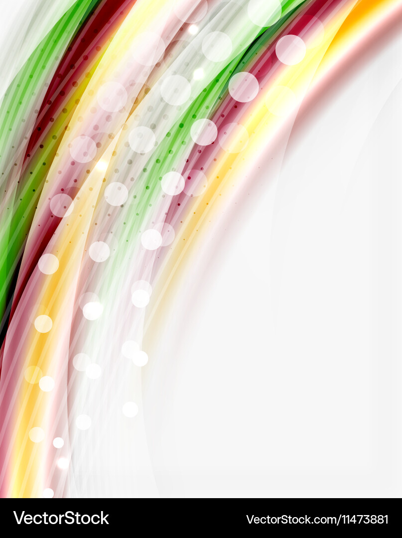 Glossy translucent wave template Royalty Free Vector Image