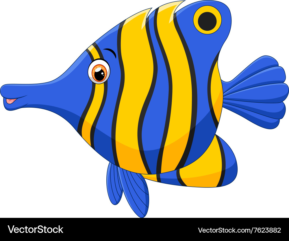 Little fish cartoon Royalty Free Vector Image - VectorStock