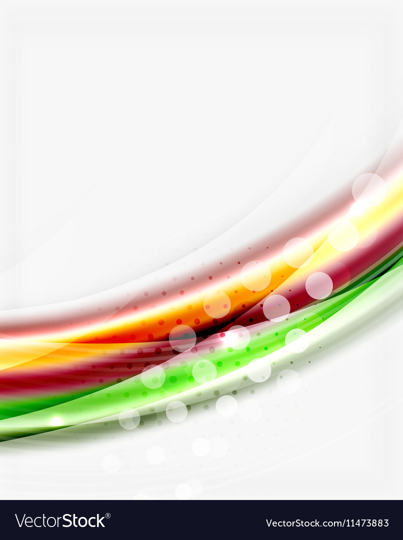 Glossy translucent wave template Royalty Free Vector Image