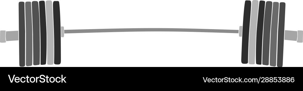 Barbell powerlifting weight plates Royalty Free Vector Image