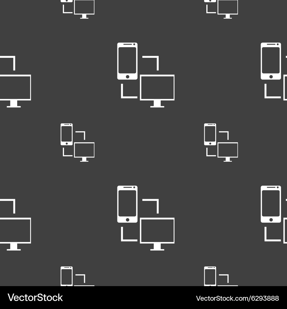 Synchronization sign icon communicators sync Vector Image