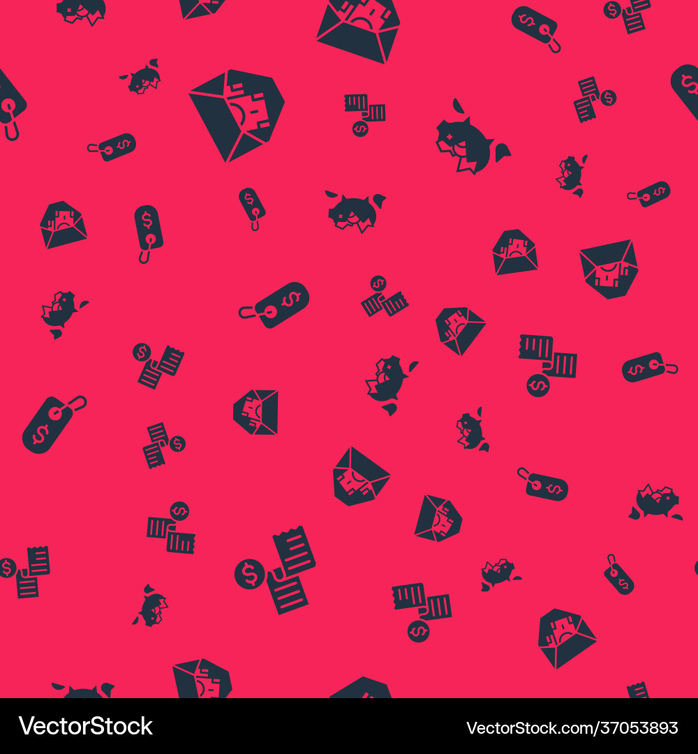 Set paper or financial check envelope with dollar Vector Image