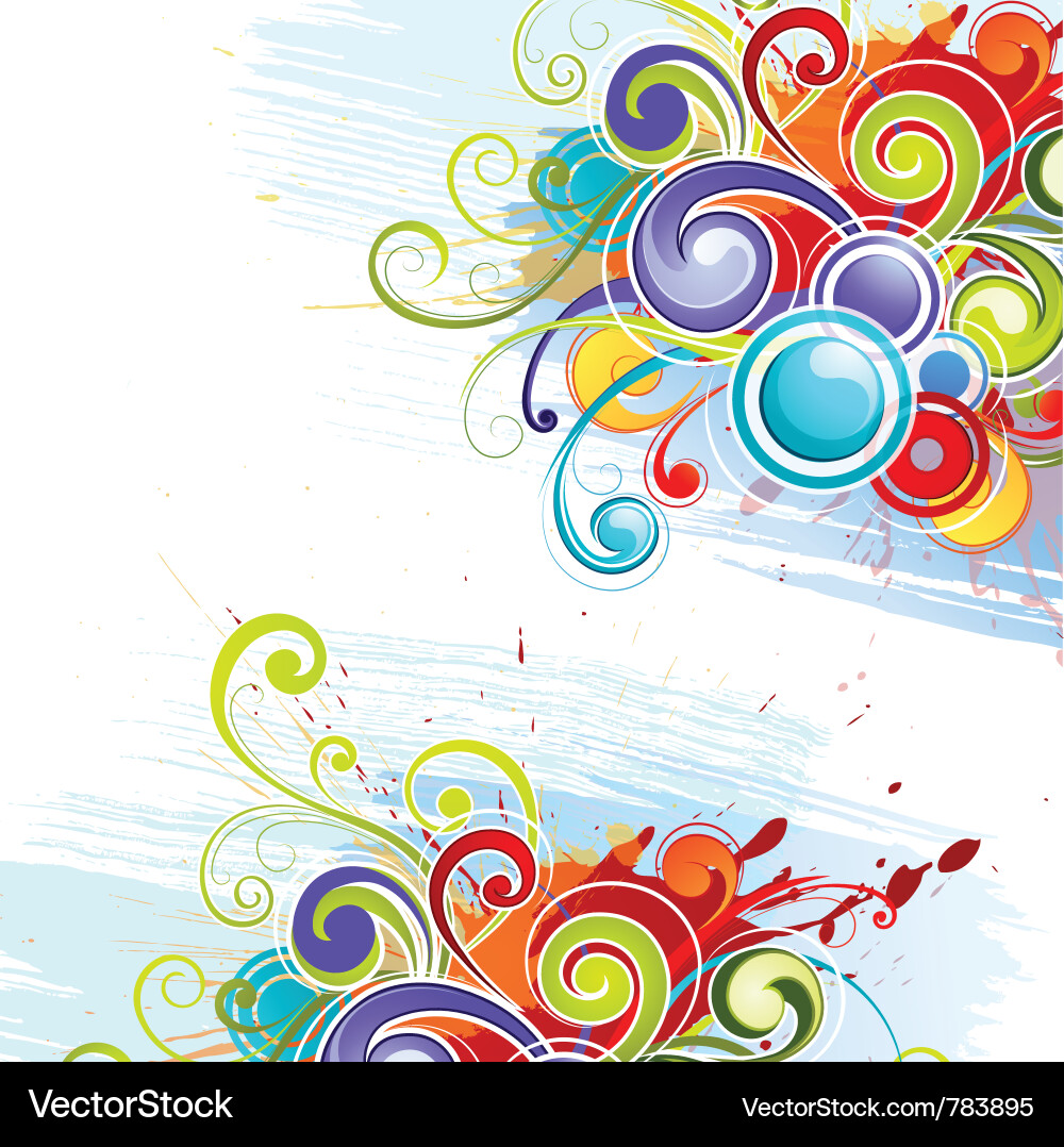 Colorful abstract designs Royalty Free Vector Image