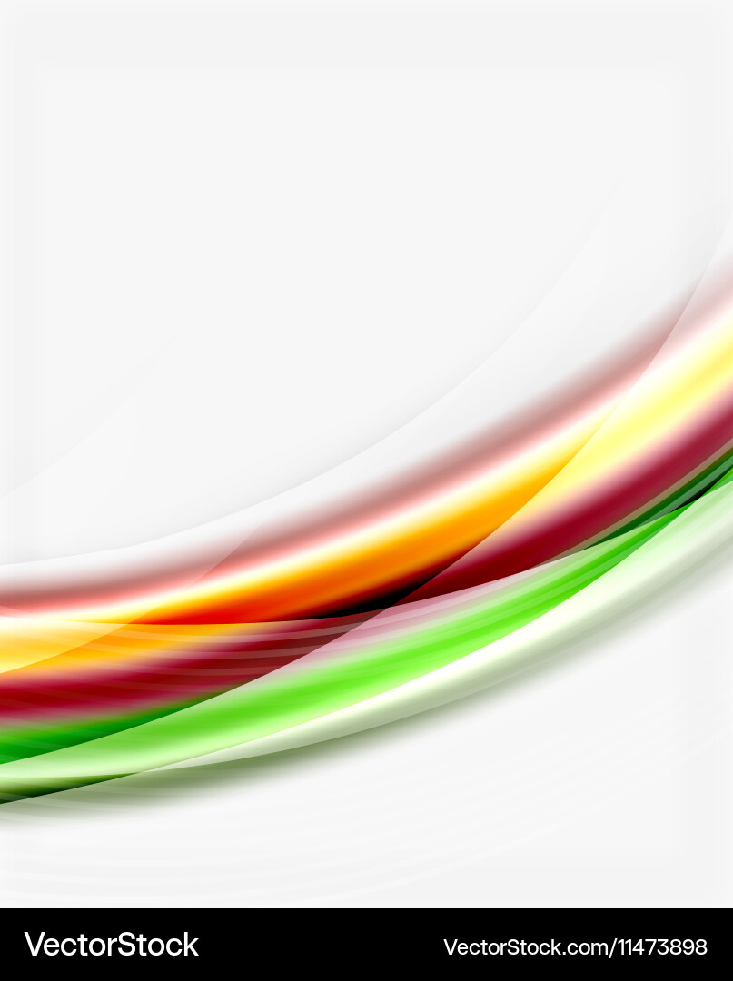 Glossy translucent wave template Royalty Free Vector Image