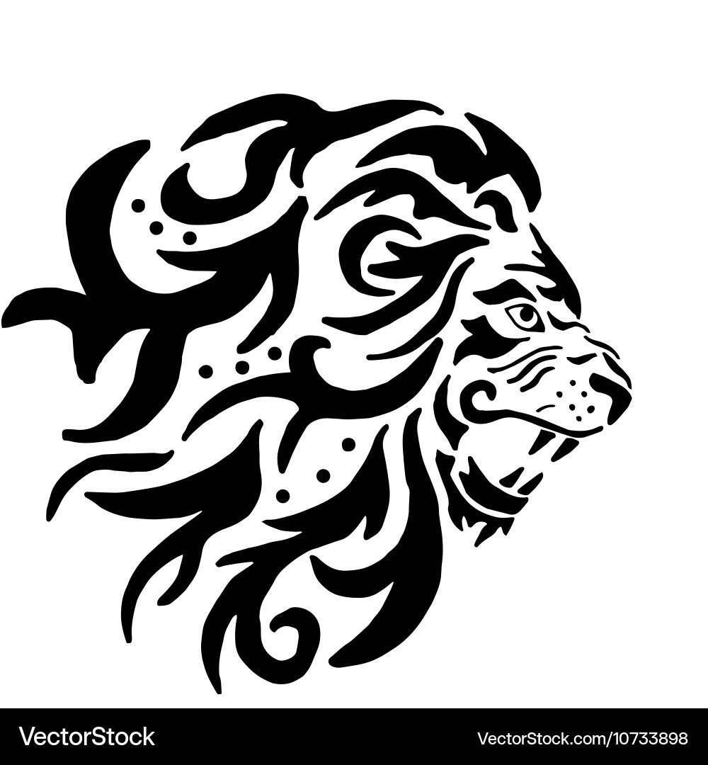The Lion Pattern Royalty Free Vector Image - VectorStock