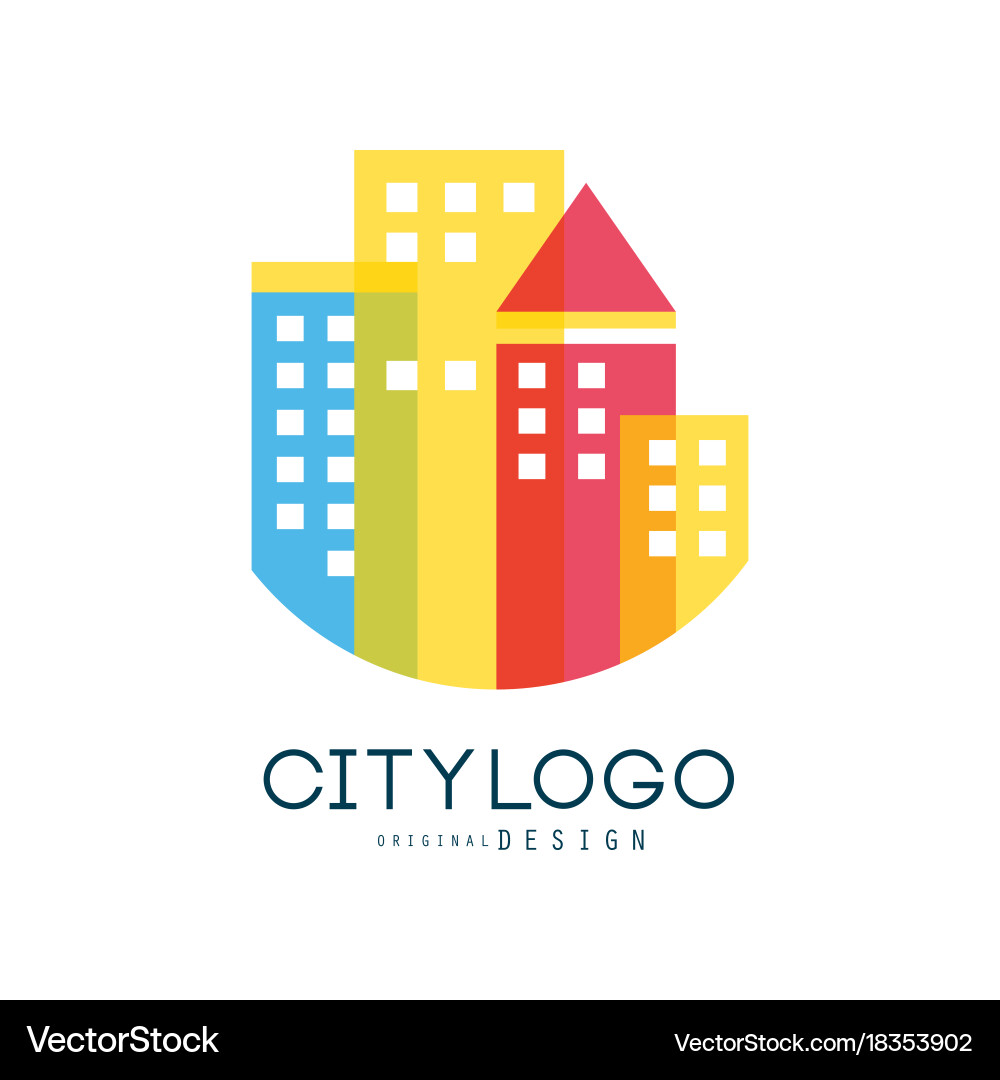 City logo original design modern building Vector Image