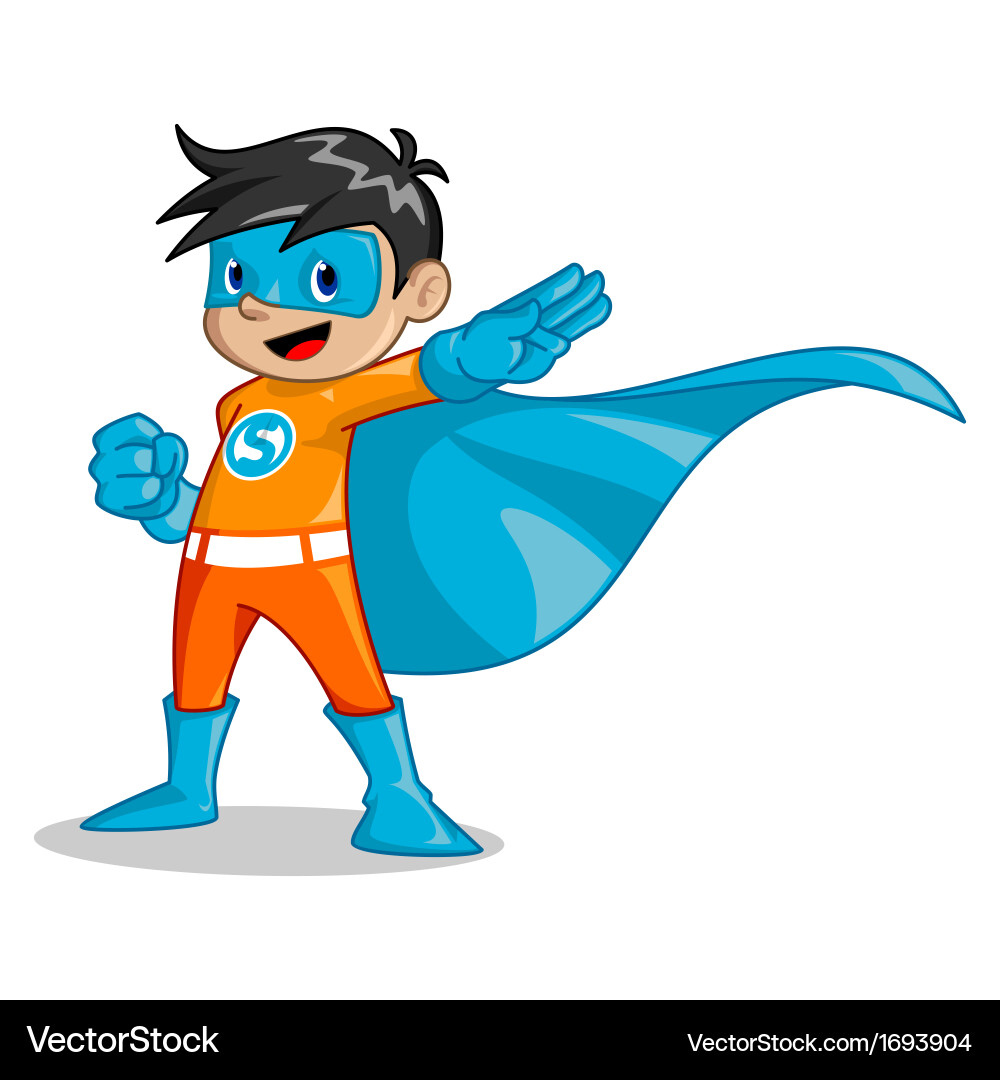 Super kid Royalty Free Vector Image - VectorStock