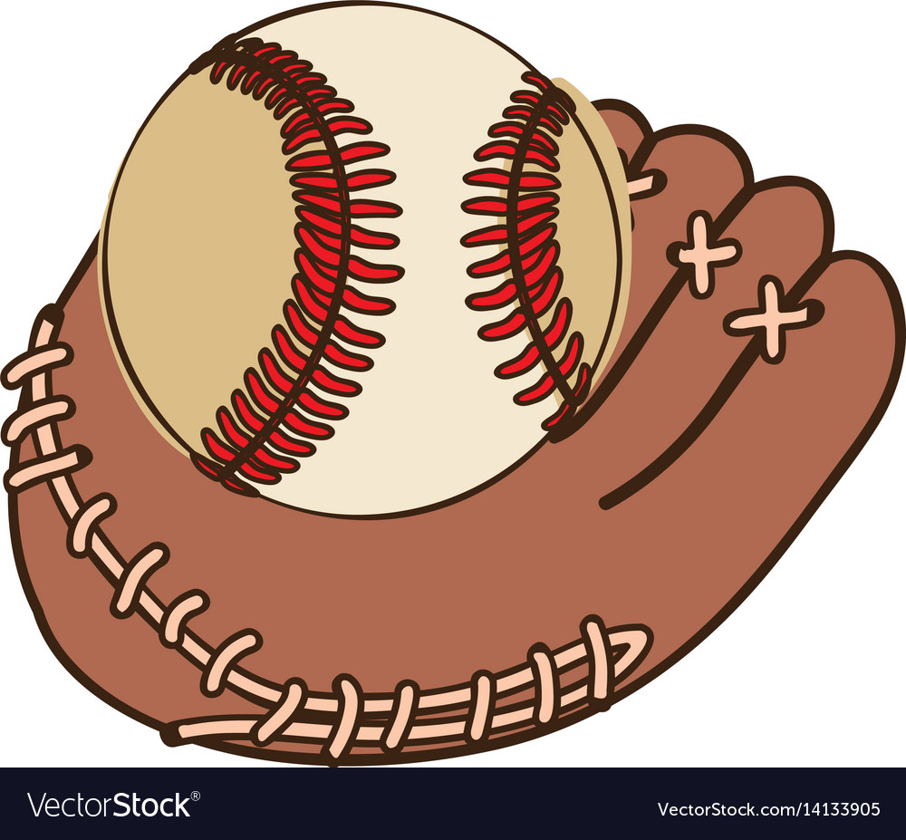 Baseball Glove Silhouette Vector