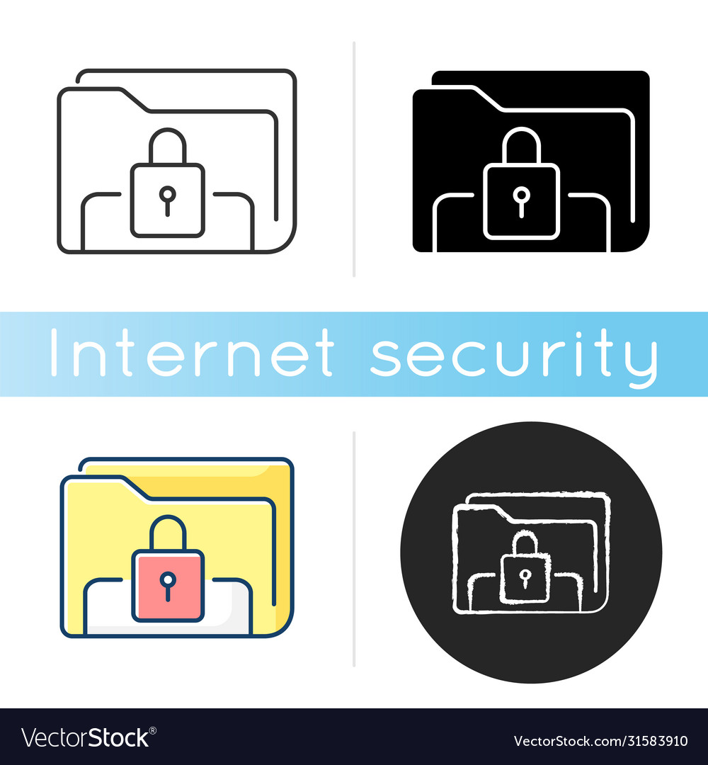 Documents security icon Royalty Free Vector Image