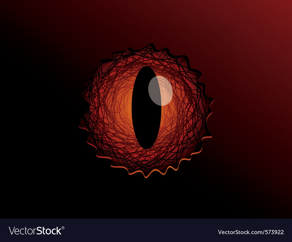 Dragon eye Royalty Free Vector Image - VectorStock
