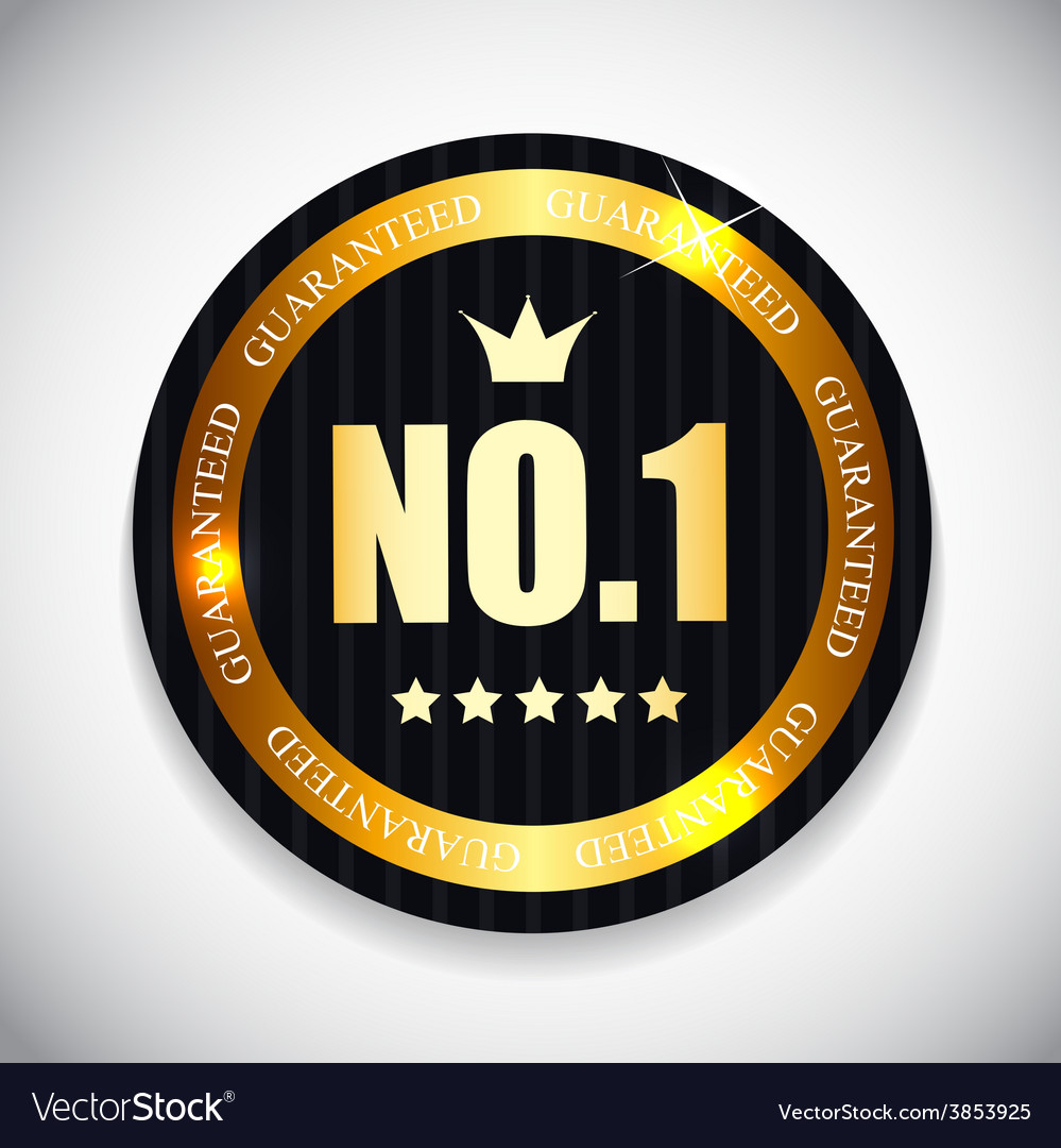 No1 Golden Label Royalty Free Vector Image - VectorStock No1 Golden Label Royalty Free Vector Image - VectorStock