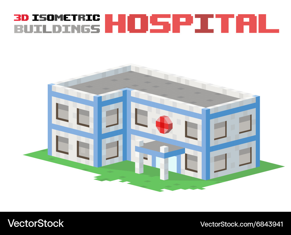 Hospital building Royalty Free Vector Image - VectorStock