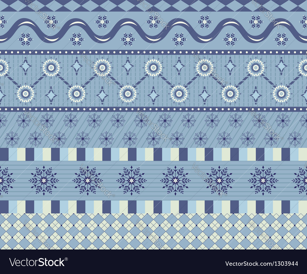 Snowflake border Royalty Free Vector Image - VectorStock