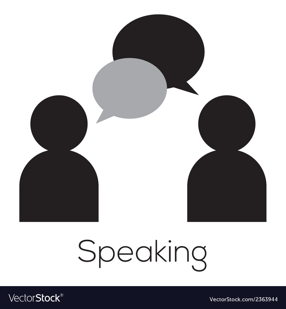 Speaking Icon Royalty Free Vector Image - VectorStock