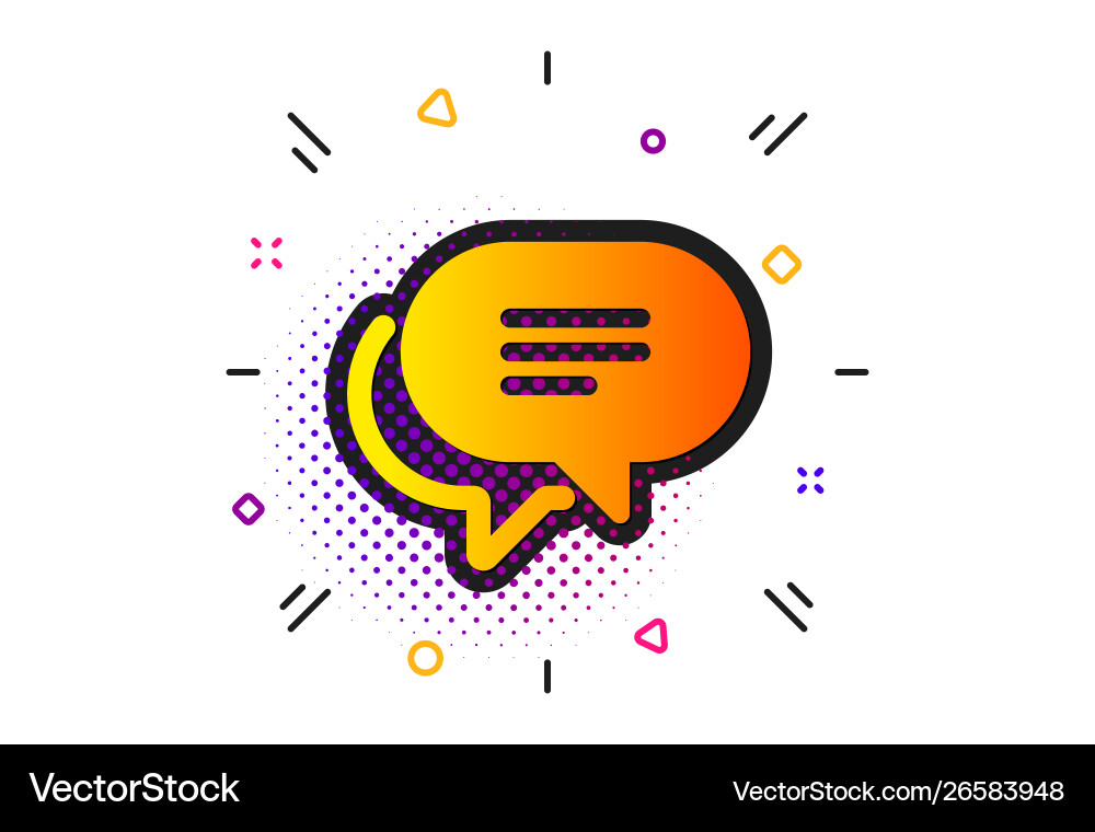 Text message icon chat comment sign speech Vector Image